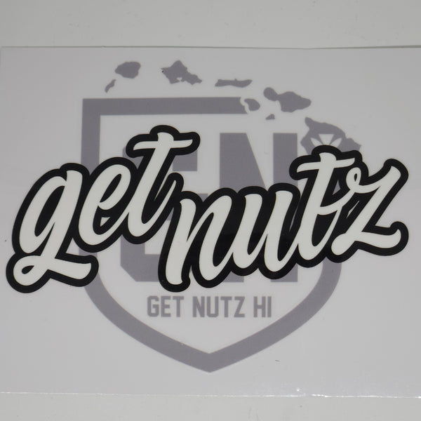 Sticker - Get Nutz/Logo (Grey) – Get Nutz Wear